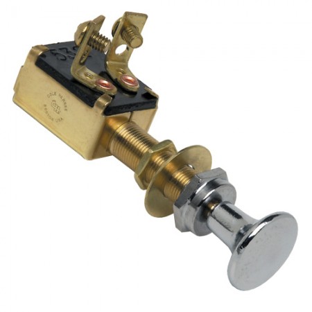 SPST Off/On Screw Push Pull Button Switch – Cole Hersee